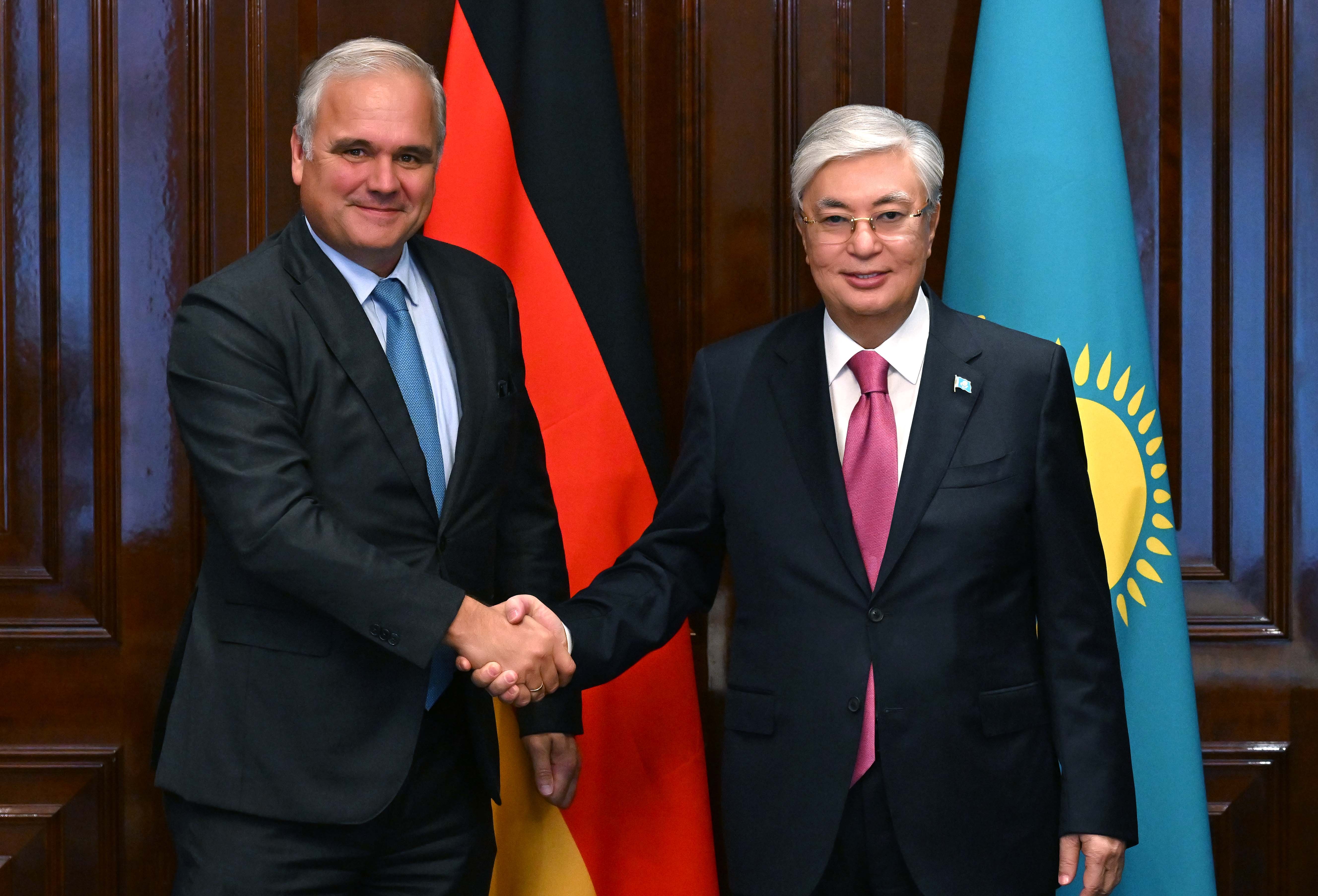 The President holds a conversation with Stefan Oelrich, Member of the ...